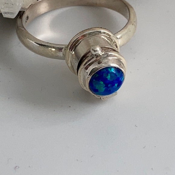 Jewelry | Poison Blue Fire Opal Ring Sterling Silver | Poshmark